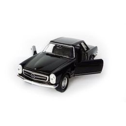 Welly Modellauto MERCEDES-BENZ 1963 230SL Metall Modellauto Modell Auto Spielzeugauto Kinder Geschenk 3 (Schwarz)