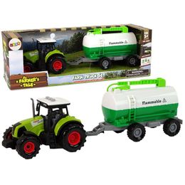 LEAN Toys Spielzeug-Traktor Traktor Landmaschinenfahrzeug Landarbeit Spielzeugfahrzeug Spielspaß