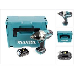 Makita Akku-Schlagschrauber DTW 1001 Y1J Akku Schlagschrauber 18V 3/4“ 1050Nm Brushless + 1x Akku