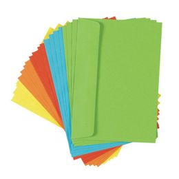 Stylex Schreibwaren Briefumschlag 200 (10x 20Stk) farbige Briefumschläge Din C6 5 verschiedene Farben