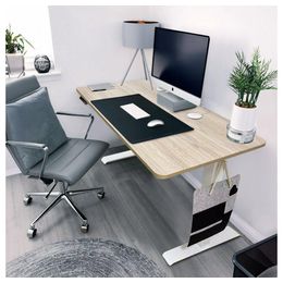 Home Deluxe Schreibtisch Höhenverstellbarer Schreibtisch LUMINA 120 x 60 cm (2-St.