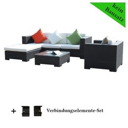 MASILY Gartenlounge-Set Poly Rattan Gartenmöbel Georgia