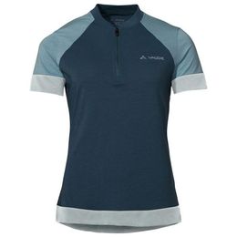 Vaude - Women's Altissimo Q-Zip Shirt - Radtrikot Gr 38 blau