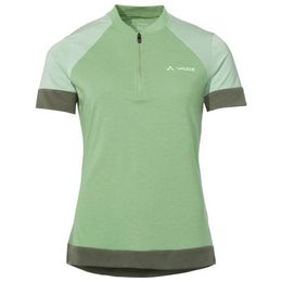 Vaude - Women's Altissimo Q-Zip Shirt - Radtrikot Gr 44 grün