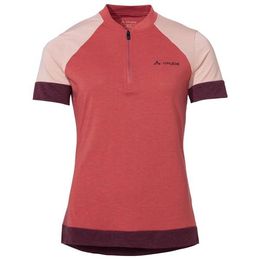 Vaude - Women's Altissimo Q-Zip Shirt - Radtrikot Gr 40 rot