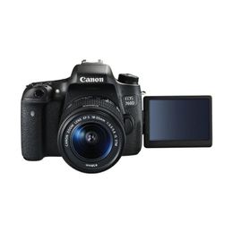 Spiegelreflexkamera Canon EOS 760D Schwarz + Objektiv Canon EF-S 18-55 mm f/3.5-5.6 IS STM