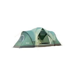Outsunny Kuppelzelt Campingzelt mit Heringen für 5-6 Personen