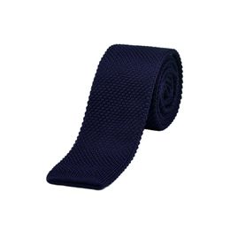 DonDon Krawatte schmale Krawatte 5 cm Wollkrawatte (Packung