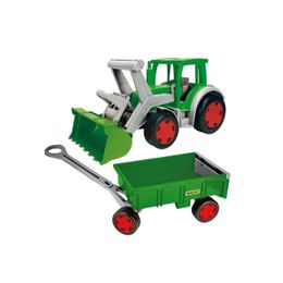 Wader Wozniak Spielzeug-Traktor Gigant Traktor mit großer Frontschaufel und Anhänger