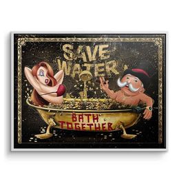 DOTCOMCANVAS® Leinwandbild Save Water DCC Edition