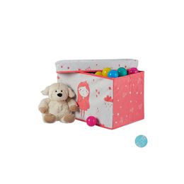 Relaxdays Sitztruhe Sitzbox Kinder mit Motiv