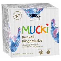 C. Kreul Spiel, MUCKI Funkel-Fingerfarbe 4er Set