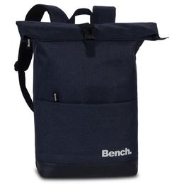 Bench. Freizeitrucksack Rucksack Classic Roll-Top Dunkelblau/Weiß (1 Stück)