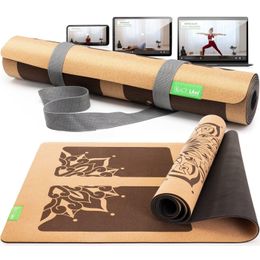 BACKLAxx® Yogamatte Kork mit Naturkautschuk (Kork