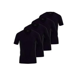 Götzburg GÖTZBURG Unterhemd GÖTZBURG Herren T-Shirt schwarz uni 4er Pack (4-St)