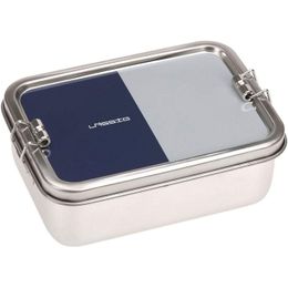 Lässig LÄSSIG Lunchbox Solid, blue, Edelstahl, Silikon, (1-tlg), aus Edelstahl, blau|silberfarben