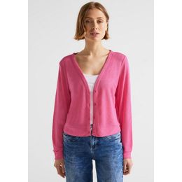 Street One Shirtjacke in Unifarbe, rosa