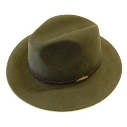 Chaplino Outdoorhut mit geflochtenem Hutband, grün
