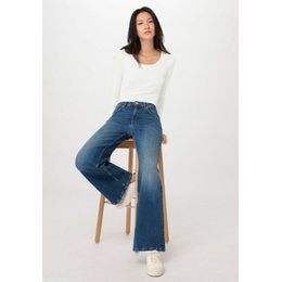 hessnatur 5-Pocket-Jeans ALVA High Rise Wide Leg aus Bio-Denim (1-tlg)