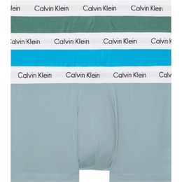Calvin Klein Cotton Stretch Pants, 3er-Pack, Logo-Bund, für Herren, blau, XL