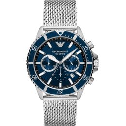 Emporio Armani Herren Chronograph "AR11587", silber