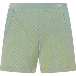 JOOP! Easy Leisure Shorts, Baumwolle, Logo-Print, für Damen, grün, S