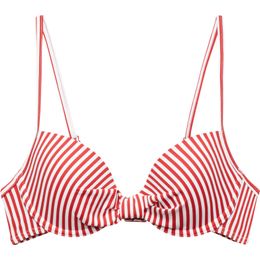 Esprit Silvance Beach Bikini-Oberteil, Knoten-Detail, für Damen, rot, 42A
