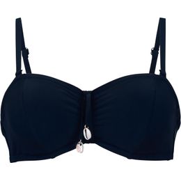 Rosa Faia Mix & Match Bandeau-Bikini, Anhänger, abnehmbare Träger, für Damen, blau, 38D