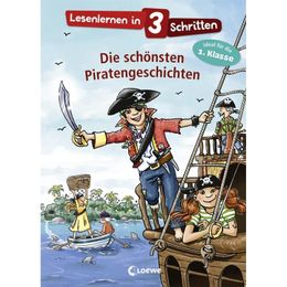 Loewe Verlag Lesenlernen in 3 Schritten - Die schönsten Piratengeschichten, Gebunden