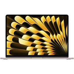 Apple Notebook "CTO MBA15 Z18R M2 8/10 16/256 DE" Notebooks Gr. 16 GB RAM 256 GB SSD, beige (polarstern) MacBook Air Pro