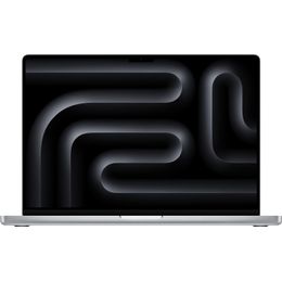Apple Notebook "MacBook Pro 16" M3 Pro" Notebooks Gr. 18 GB RAM 512 GB SSD, silberfarben (silber) MacBook Air Pro Bestseller