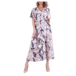Ital-Design Sommerkleid Damen Freizeit Sommerkleid in Mehrfarbig