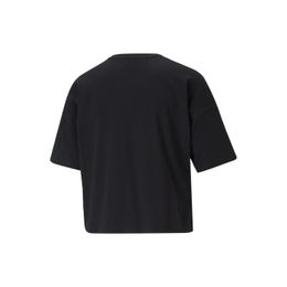 Puma Crop-Top Essentials Logo Cropped T-Shirt Damen, schwarz