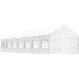 Pavillon mit Dach Weiß 15,61x4,08x3,22 m Polyethylen vidaXL577919
