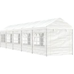 Pavillon mit Dach Weiß 11,15x2,28x2,69 m Polyethylen vidaXL637681