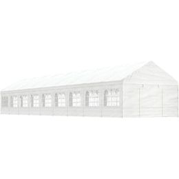Pavillon mit Dach Weiß 20,07x4,08x3,22 m Polyethylen vidaXL771039