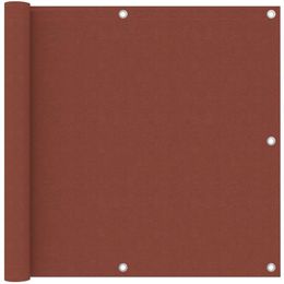 Bonnevie - Balkon-Sichtschutz,Balkonverkleidung Terracotta-Rot 90x300 cm Oxford-Gewebe vidaXL