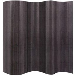 Bonnevie - Raumteiler Paravent Bambus Grau 250x165 cm vidaXL