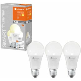 LEDVANCE - LED-Lampe smart+ WiFi Classic, A60, E27, eek: f, 9,5 w, 1055 lm, 2700 k, Smart, 3 Stück
