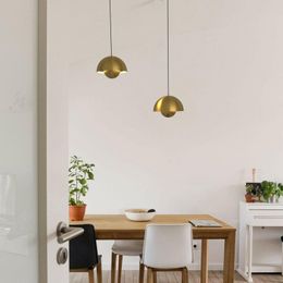 Barcelona Led - Hängeleuchte Design 'Deco' / Inspiration 'Blumentopf'. Farbe Gold­far­ben - Gold­far­ben