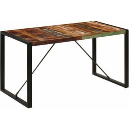 Esstisch,Esszimmertisch 140x70x75 cm Altholz Massiv vidaXL