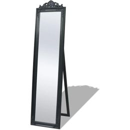Standspiegel im Barock-Stil 160x40 cm Schwarz vidaXL686365