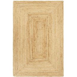 Teppich,Fußmatte Handgefertigt Jute 180x250 cm vidaXL