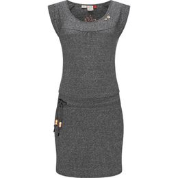 Ragwear Sommerkleid Penelope leichtes Baumwoll Kleid mit Print, grau