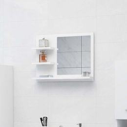 Badspiegel,Wandspiegel Weiß 60x10,5x45 cm Holzwerkstoff vidaXL