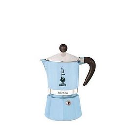 Bialetti Rainbow Espressokocher blau, 3 Tassen