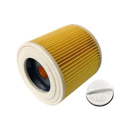 TRADESHOP Patronen-Filter inkl. Verschlussschraube für Kärcher a 2105 a 2111 a 2120 me a 2131 pt a 2200 a 2201 a 2204 a 2204 af a 2206 x a 2224 a 2231 pt a