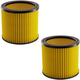 TRADESHOP 2x Trade-shop Rund-Filter Lamellenfilter Patronenfilter Luftfilter für Einhell te-vc 1925 sa te-vc 2230 sa te-vc 2340 sa th-vc 1815 th-vc 1820 s