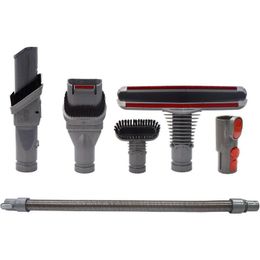 TRADESHOP 6in1 Trade-shop Staubsauger-Zubehör Set für Dyson V7 / V7 Absolute V7 Animal V7 Fluffy V7 Trigger V8 / V8 Animal V8 Absolute V8 Trigger V10 V11 SV10