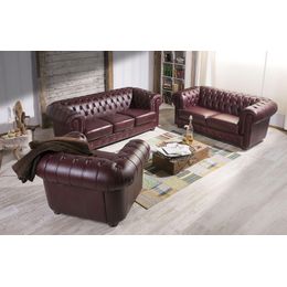 Max Winzer Bridgeport Sofa 3-Sitzer / Sofa 2-Sitzer / Sessel rot